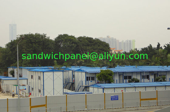 pre build K type prefabricated house with light steel structure and sandwich panel