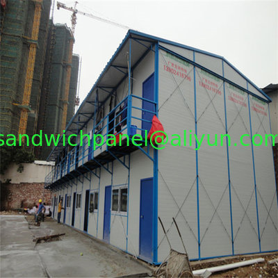 light steel inexpensive prefab homes with PVC sliding window for workers house