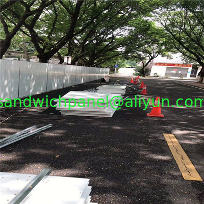 waterproof eps sandwich panel fence used for construction subway project