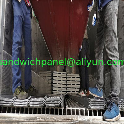 light weight 75mm wine red insulated sandwich panels for residential area