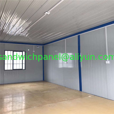 greywhite surface metal 50mm glass wool sandwich panel for 20ft container house
