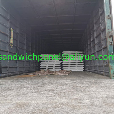 light weight 1150 -50-326mm greywhite eps sandwich roof panel for prefabricated house