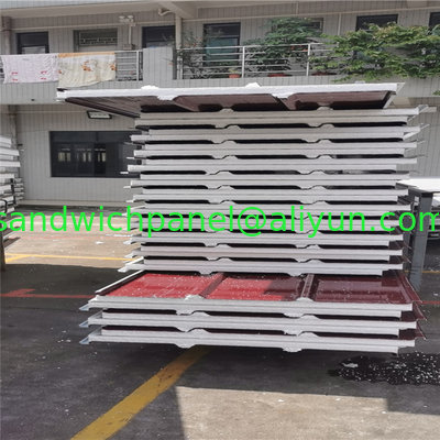 1050 type wine red color 50mm eps construction panels for for prefabricated buildings