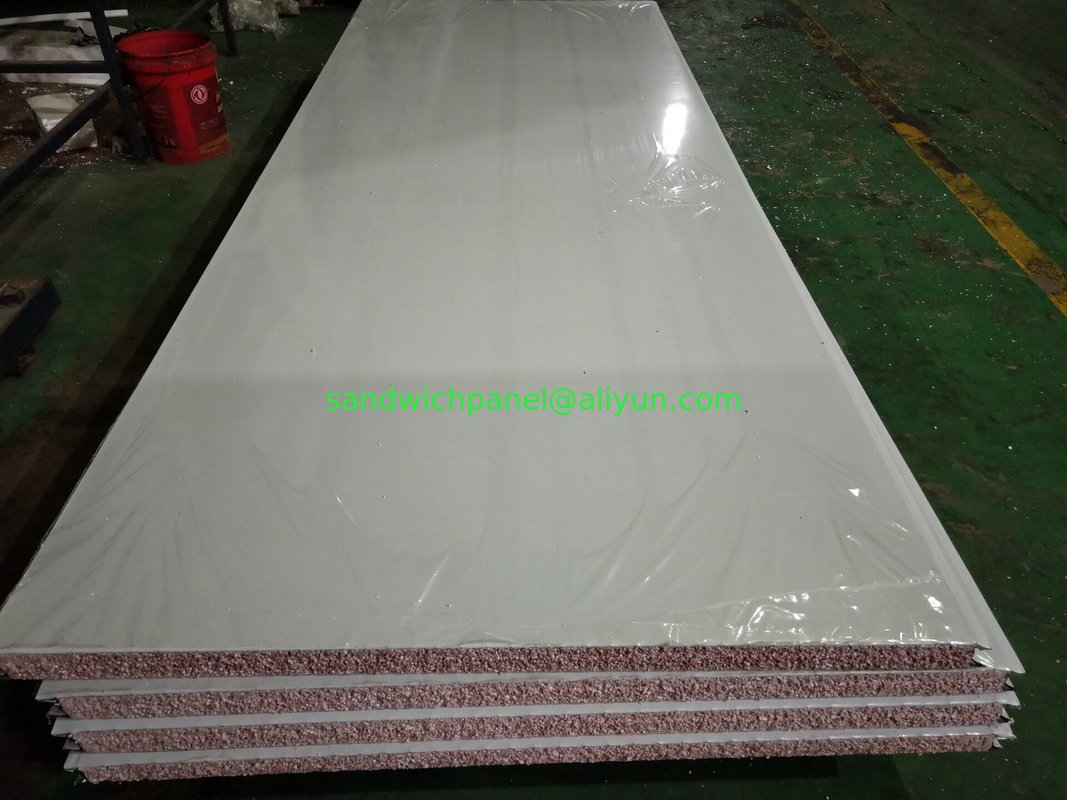 eps sandwich panel used modified polystyrene foam cover 0.426mm steel sheet with film both side