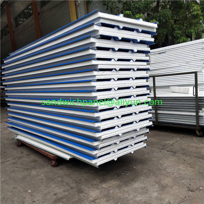 4m length outdoor moisture proof eps sandwich roof panel 1050-50-0.376mm for roof tile