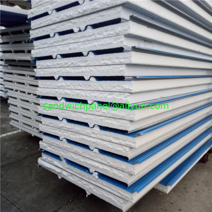 eps 12kg sandwich panel 1050-50-0.426mm cover with film both side for prefab house