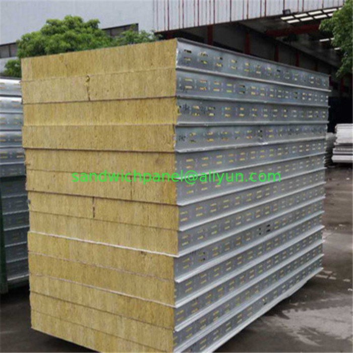 rock wool sandwich panel 1150-150-0.426mm with 100kg for industrial kiln