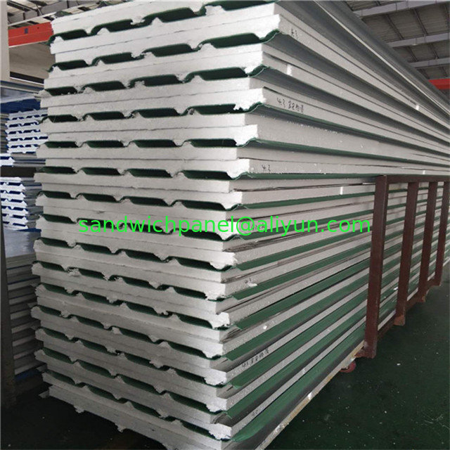 30mm green moisture proof eps sandwich roof panel for prefabricated luxury villa house