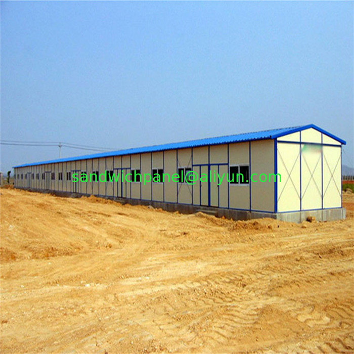 waterproof eps sandwich panel K type prefabricated house for worker camp