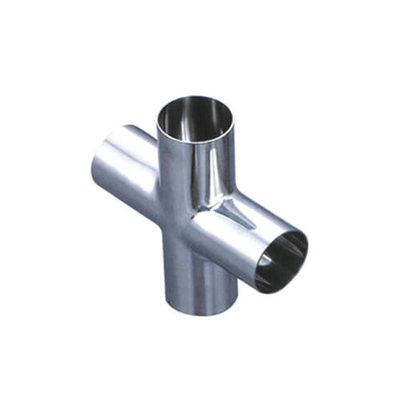 Food Grade stainless steel hygienic grade  welded equal cross