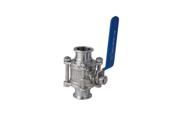 SS304 sanitario, SS316, valvole a sfera del Tri morsetto di CF8M, 1000WOG, cuscinetto di montaggio ISO5211, leva