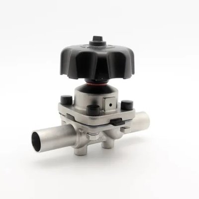 Sanitary Diaphragm Valves With Tri-Clamp Ends, Weld type,Manual Type, Plastic Handwheel