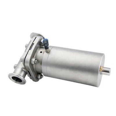 Valvola a diaframma Tri premuta sanitaria dell'acciaio inossidabile SS304 con il mini azionatore pneumatico