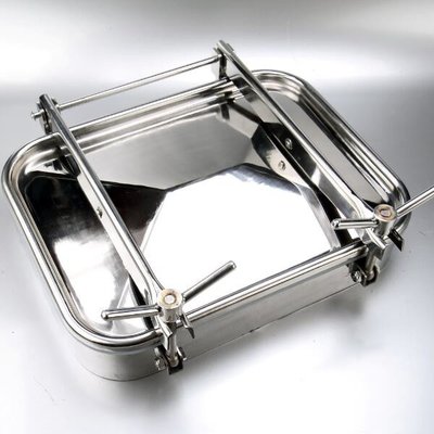 Stainless Steel Two or One Intersectant Arms Rectangular Tank Manway