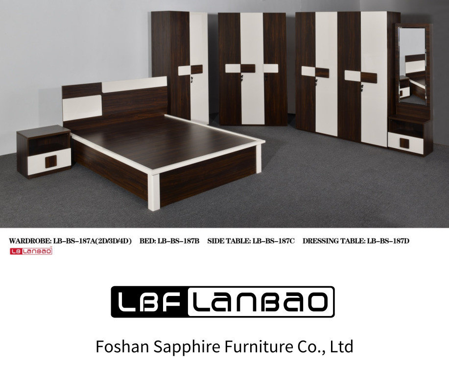 BS-187 Apartment nightstand side table wardrobe cabinet, MDF hotel bedroom furniture Modern furniture homes foshan