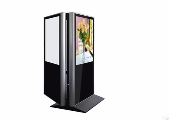 Floor Double Sided Display Stand HD Double Side 42" With Movable Castors