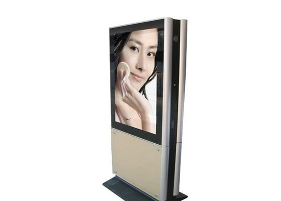 Solid Outdoor Double Sided Display Advertising Player  Movable Castors