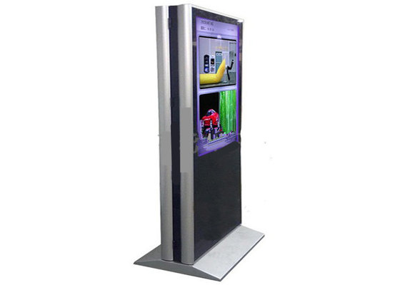 Double Sided Book Display iR Touchscreen Standing Advertising Player