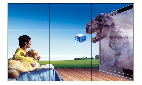 Ultra Narrow Matrix LCD Video Wall Display for Airport / Square and Railway Station