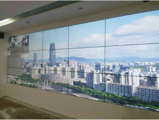 TFT Wall Wount LCD Video Walls 55 Inch System For Brand Stores Graphic 2x2 Processor