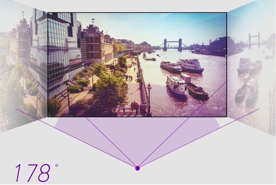 Samsung DID LCD video display wall with ultra narrow bezel / digital media player with sync