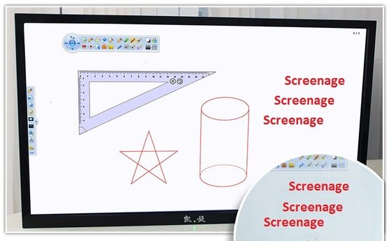 Multi touch screen interactive LCD whiteboard , Media Player Kiosk