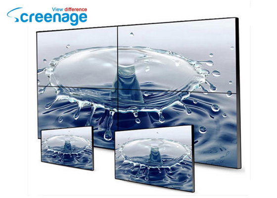 Indoor Video Wall Monitors TV Panel Digital Signs Rohs 8mm Bezel