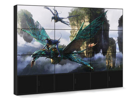Ultra Narrow Matrix LCD Video Wall Display for Airport / Square and Railway Station