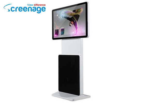 LCD Monitor Touch Screen Kiosk Stand 55" Rotate Floor Stand Advertising Player