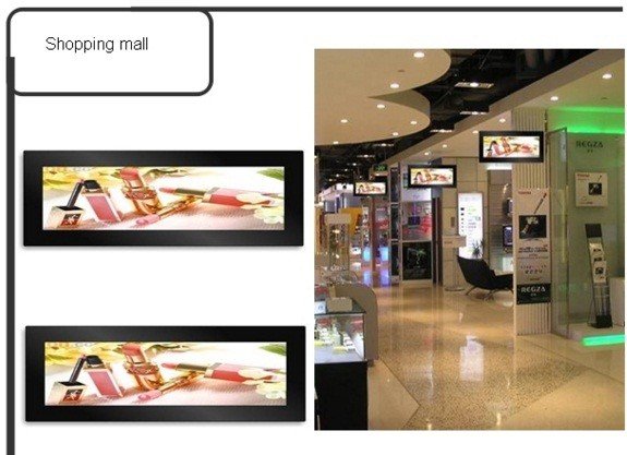 Stretch Digital Advertising Player 38 inch 1920 x 540 700 Brightness