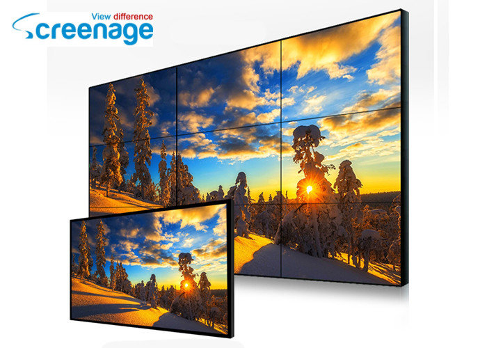 Indoor LCD Video Walls Wall Mount Flat Panel 55 Inch Display