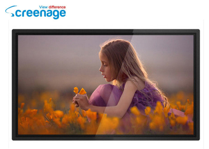 Small Screen 8 Inch Digital Photo Frame With Music , Desktop / Wall Mounted