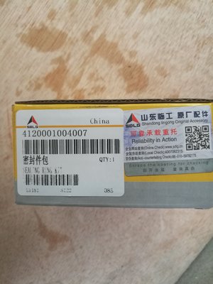 Original  SDLG parts,LG936L Wheel Loader Spare Parts 4120001004007 SEALING RING KIT