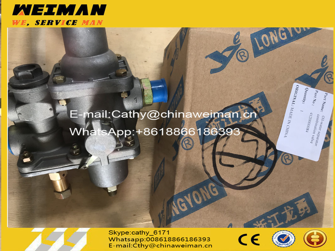 Original SDLG Wheel Loader Spare Parts 4120000084 Oil-water separator combination valve
