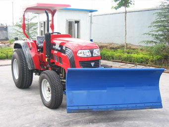 Snow Grader and Bulldozer