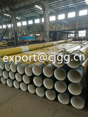 High Density Yellow Anti Corrosion Steel Pipe External 3LPE Coating