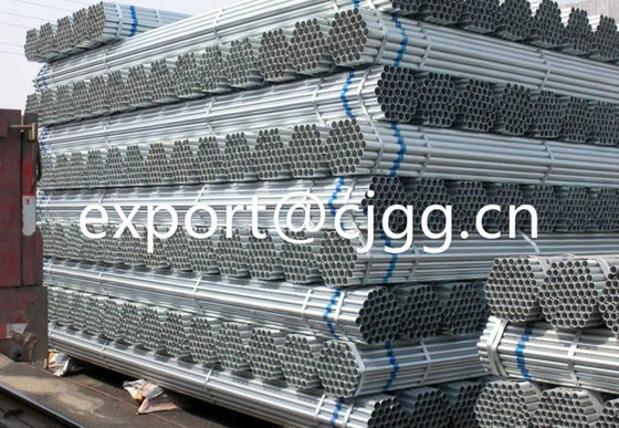 Round Galvanised Steel Tube , Small Diameter Galvanised Carbon Steel Pipe
