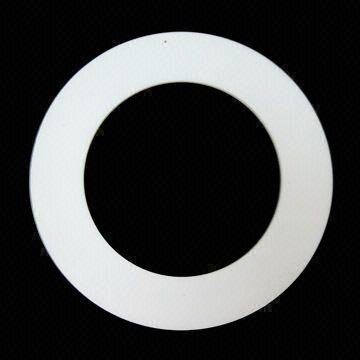 Round Flat Ring PTFE Moulding Industrial Gasket with Glass Fiber Filled For Valves