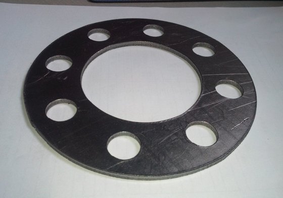 Graphite tanged insert reinforced gasket cutting machine