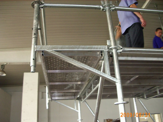 Steel Ring Lock scaffolding System / Assembly Scaffold with Flexible structure system