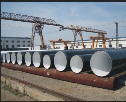 Spiral welded Cold Drawn SSAW Steel Pipe Anti-Corrosion , BS 1387 BS EN10217 JIS G3474 Water / Gas Pipe