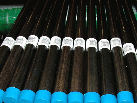 Black Painted Seamless Steel Pipe ASTM A53 Grade A For Structure / Construction