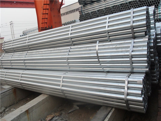 Round Welded ERW Steel Pipe / ERW Tube For Steel structure Sch 40 Steel Pipe