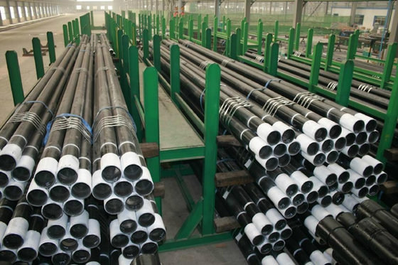 PSL1 / PSL2 Oil Casing Pipe Welded With Plain Varnished Bevelled Ends