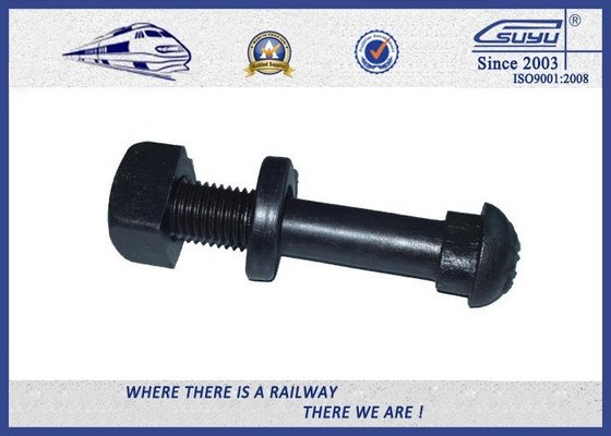 Oxide Black Railway Bolt Nut for Fish Plate Grade 8.8 45 #  tunnel bolt