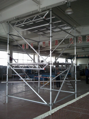 Light Weight Ring Lock scaffolding System , Aluminum Ringlock Scaffold
