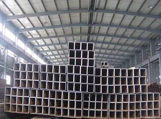 Black Square Steel Pipe Tube / Steel Pipe with Hot dip galvanized