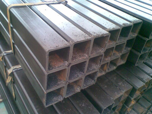 W.T 1.0mm - 17.75mm Square Electric Resistance Welded Steel Pipe / SS41 SS400 Structural Tubing