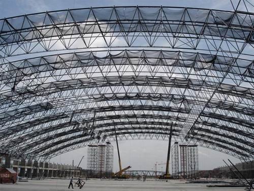 Pre-engineered Heavy Industrial Workshop Structural Steel Fabrications Steel Pipe Truss