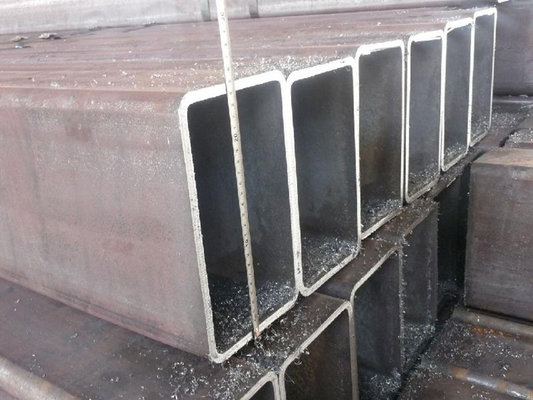 Rectangular HR Welded Rectangular Steel Pipe ASTM A53 API5L GR.B For Glass Curtain Wall